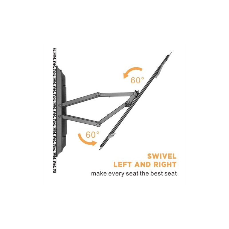 Soporte TV Brazo articulado de 46cm - 37" a 70" 40 kg